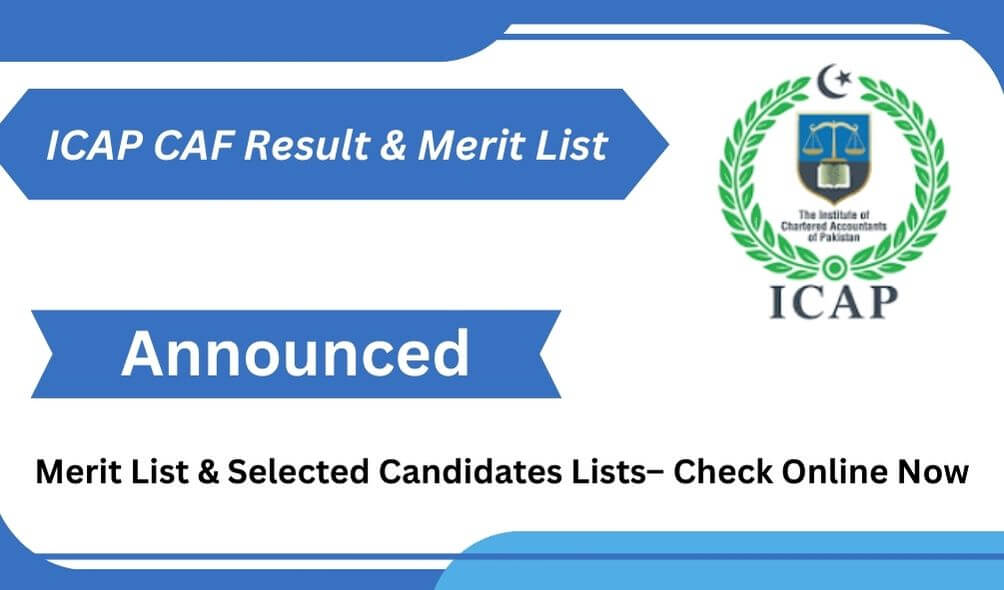 ICAP CAF Result 2025 PRC & QAT Announced @icap.org.pk